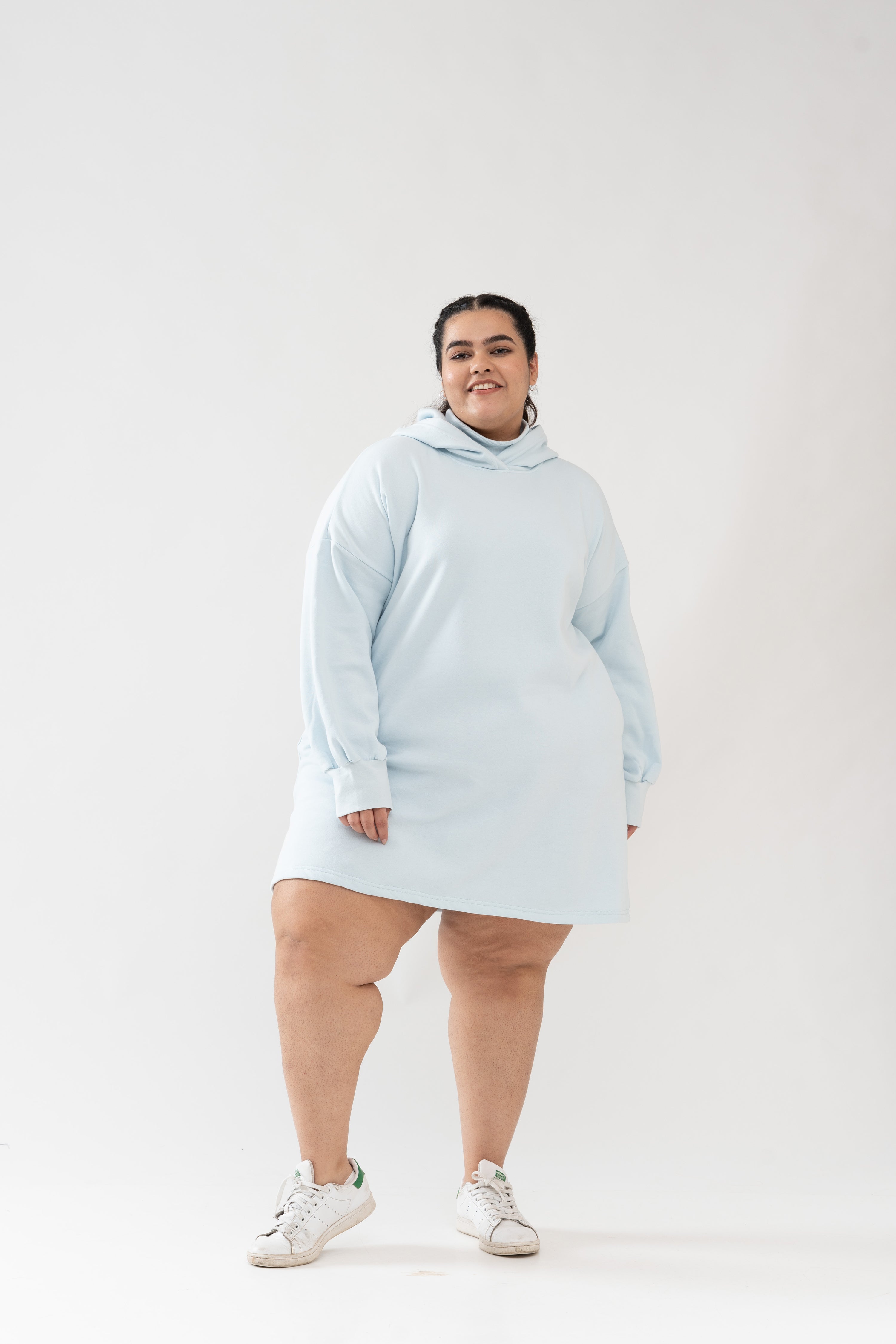 Snuggle Hoodie Dress: Cool Blue – Spirit Animal